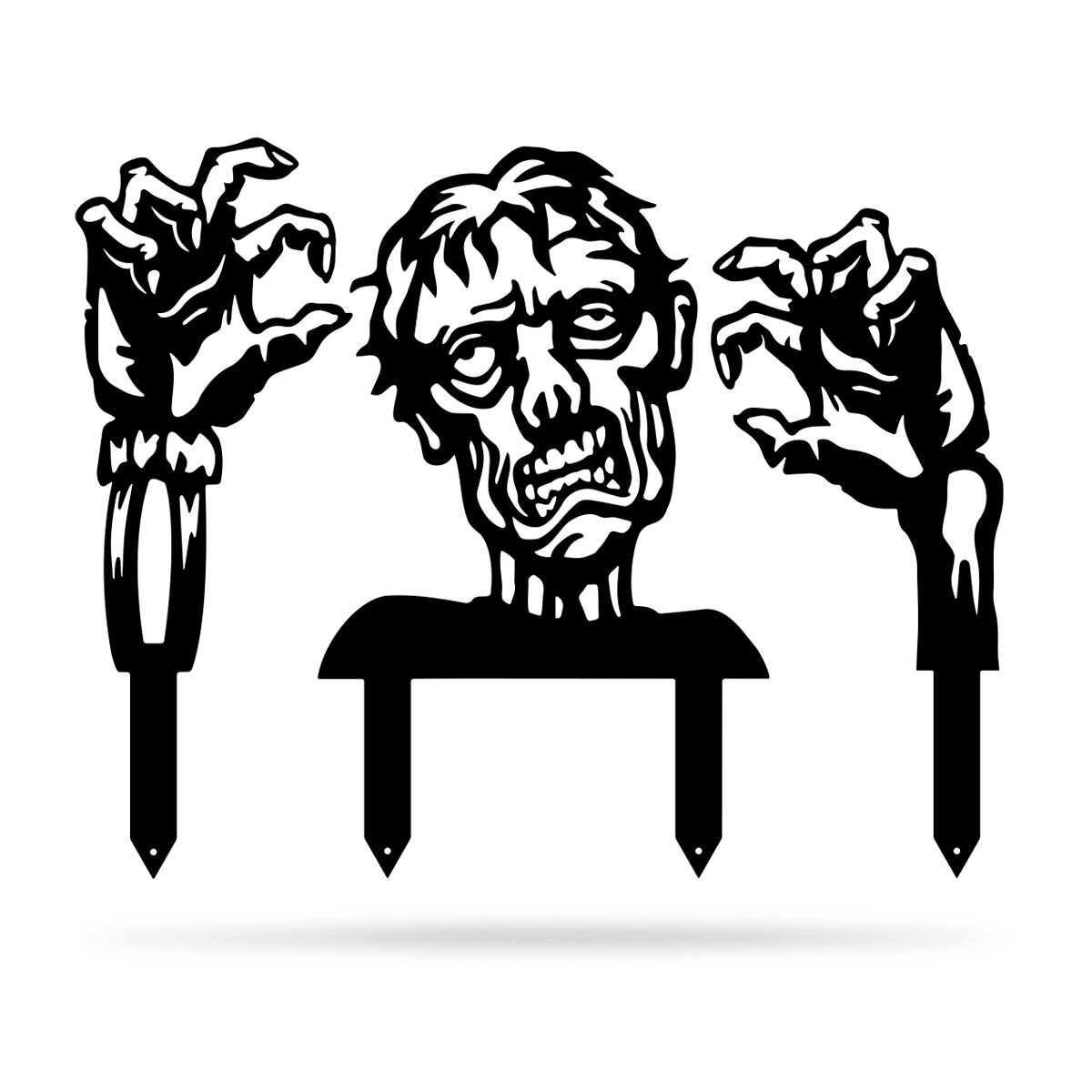 Zombie Black And White Clipart