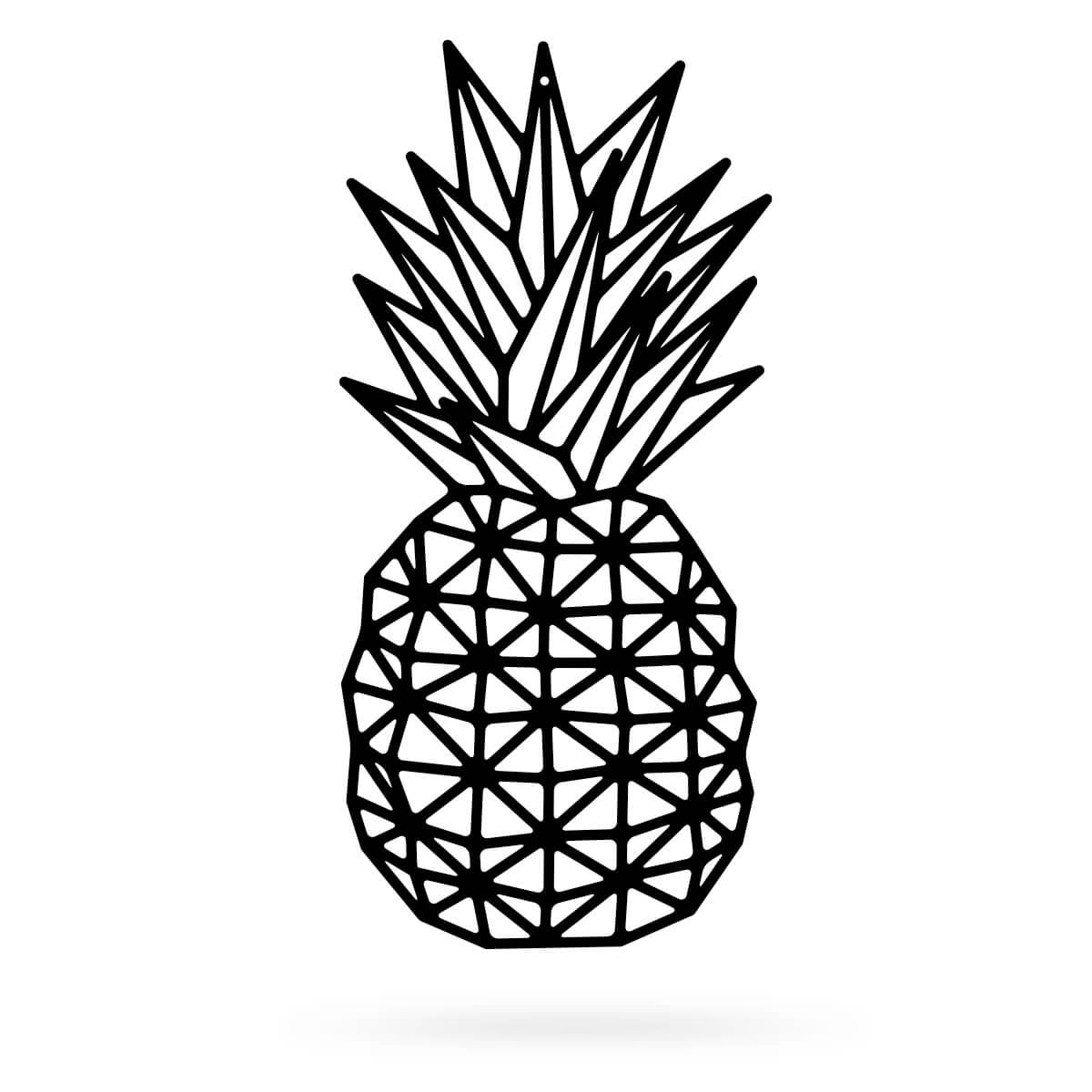 Pineapple Art Black And White